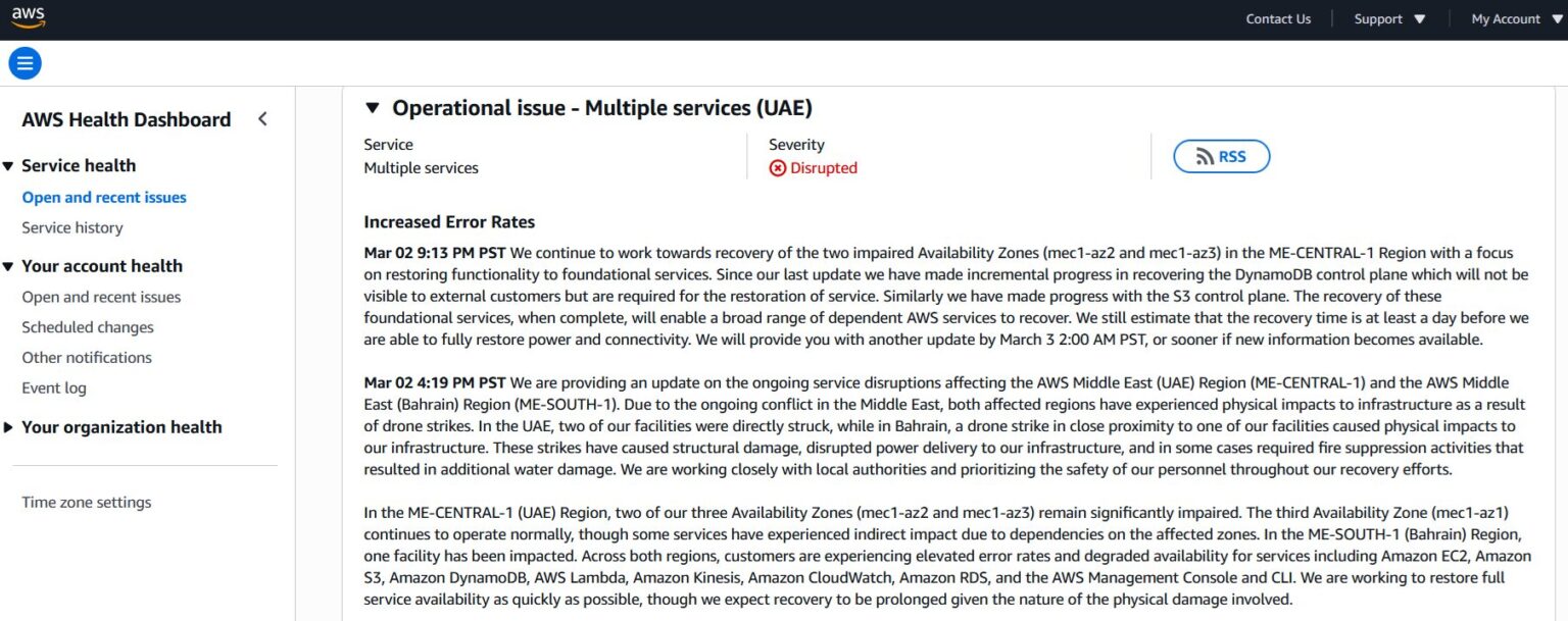 UPDATE | Three Amazon facilities impacted by drone strikes amidst war ...
